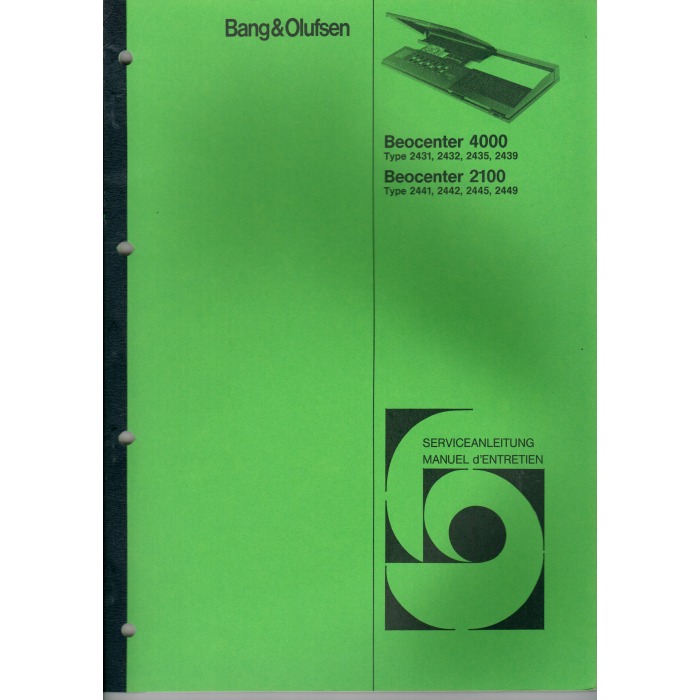 Beocenter 2100 Bang&Olufsen Servicemanual - Manuals Bang&Olufsen ...